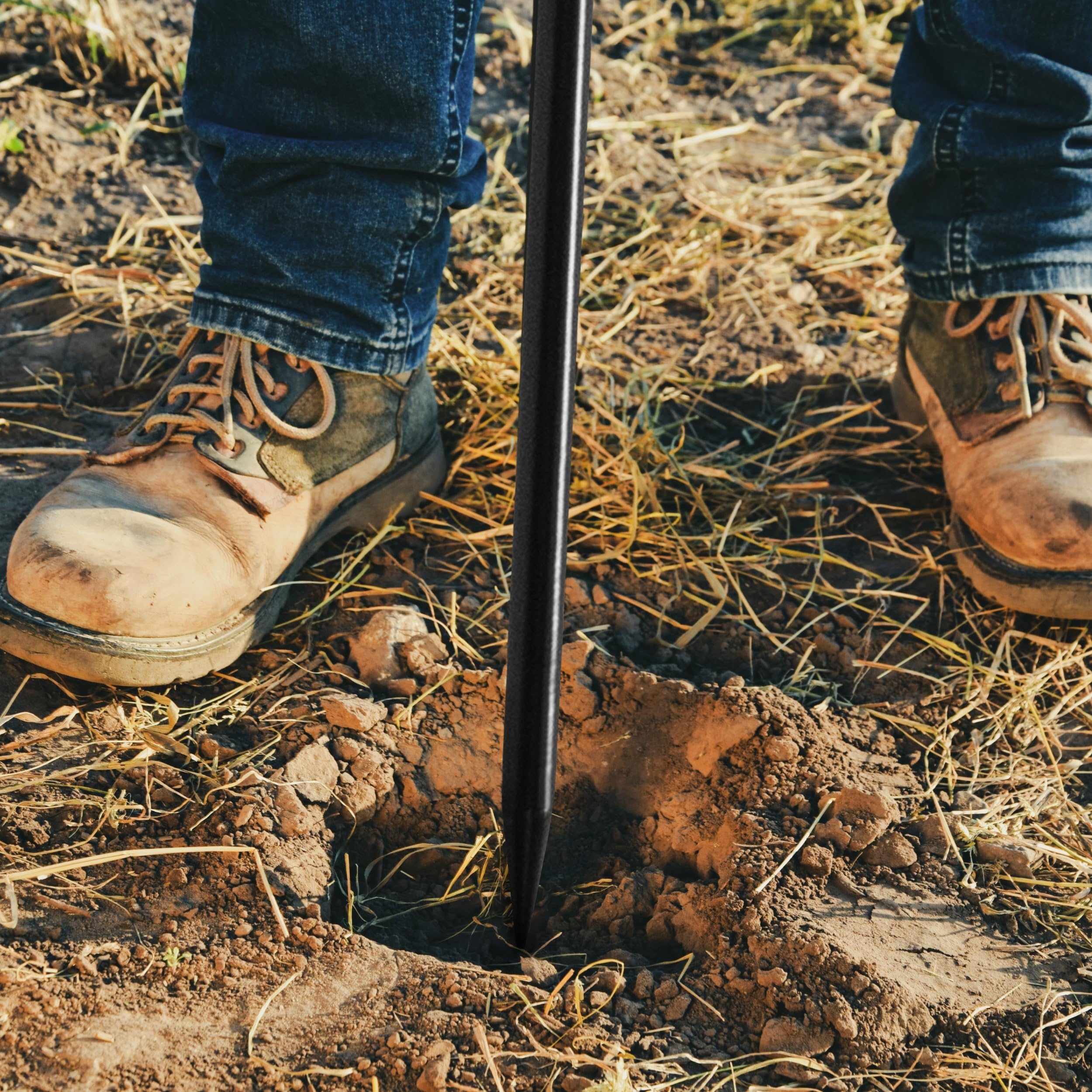 HOMESTEAD 48-Inch Soil Probe Rod With Wide T Handle, Comfortable Grip ...