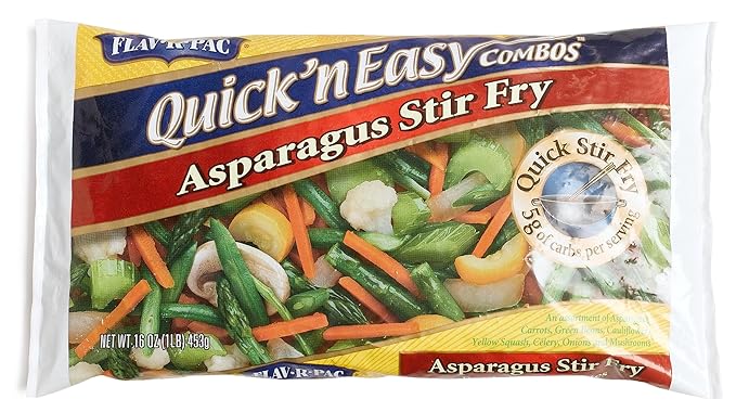 Amazon.com : Flav-R-Pac, Vegetable Stirfry with Asparagus, 16 oz ...