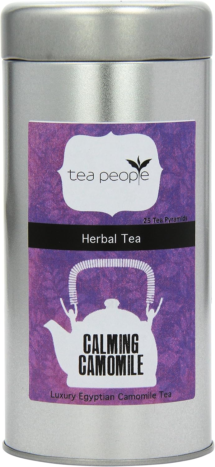 Tea People Organic Camomile Tea Pyramids in a Tin Caddy (Pack of 20 ...