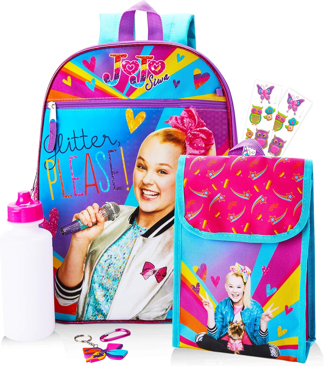 Amazon.com | Jojo Siwa Backpack for Kids with Stickers ~ Jojo Siwa 6 ...