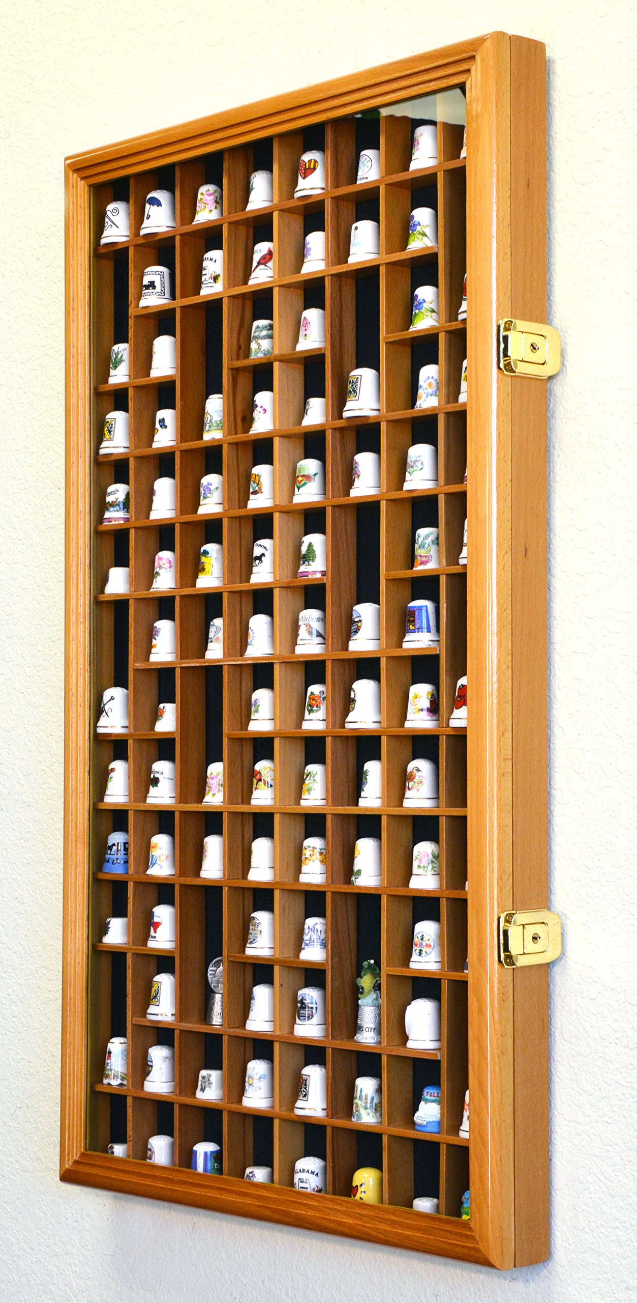 Mua 100 Opening Thimble/Small Miniature Display Case Cabinet Holder ...