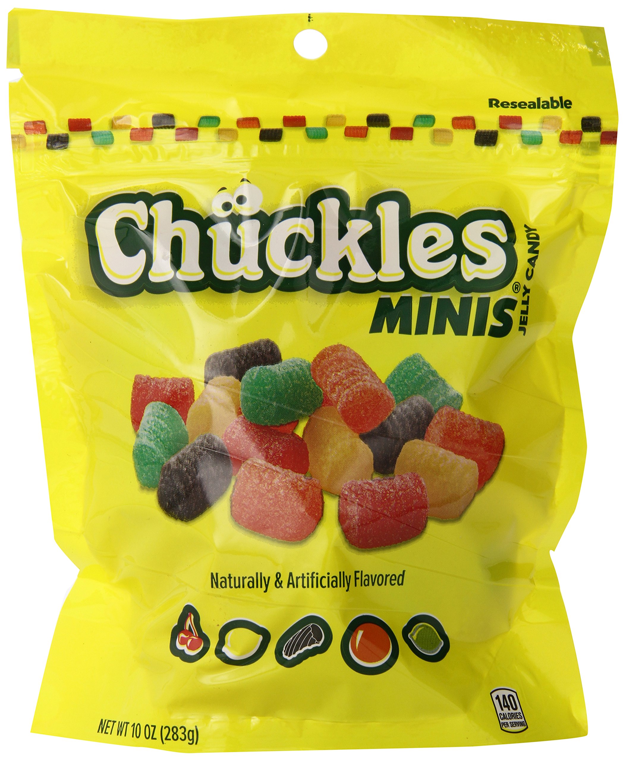 Amazon.com : Chuckles Mini Jelly Candy, Cherry, Lemon, Lime, Orange and Licorice, 1 Ounce (Pack ...