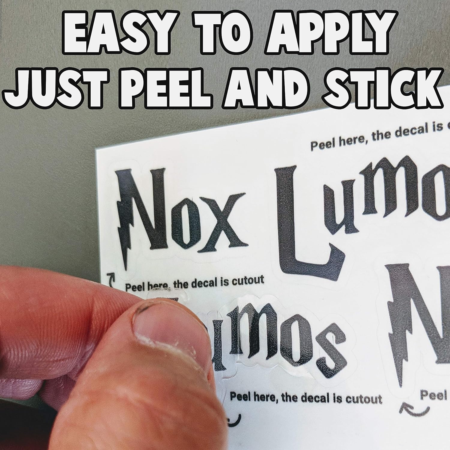 Harry Potter Inspired”Lumos Nox” (Light/Dark) Light Switch Sticker ...