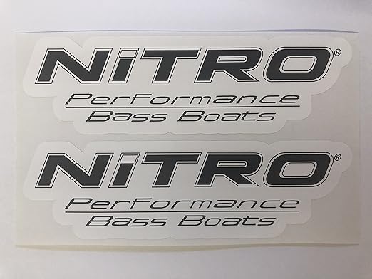 Amazon.com: 2 Nitro Performance Bass Boats Decals by SBDdecals.com ...