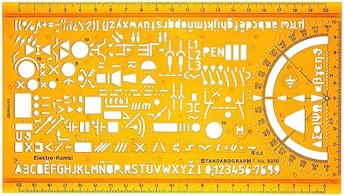 Metric Electrical and Electronic Installation Symbols Drawing Template ...