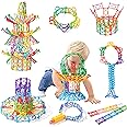 Amazon.com: RAINBOW TOYFROG Snap-N-Twist Building Blocks - 270 Piece ...