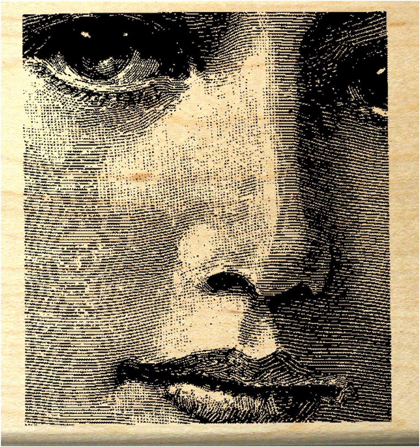 Amazon.com: P30 Woman's Vintage face Rubber Stamp: Arts, Crafts & Sewing