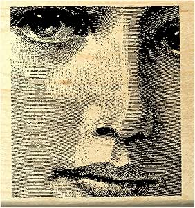 Amazon.com: P30 Woman's Vintage face Rubber Stamp: Arts, Crafts & Sewing