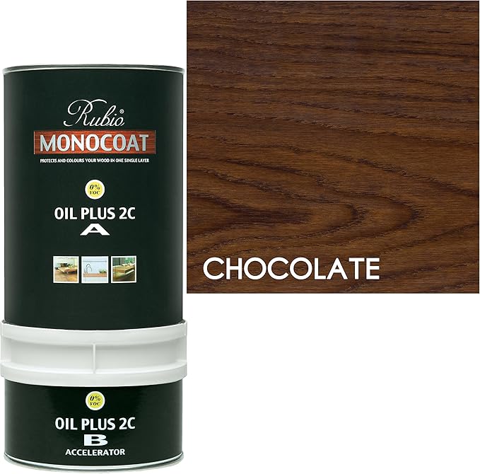 Amazon.com: Rubio Monocoat Wood Stain Oil Plus 2C Chocolate 350 ml ...