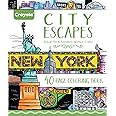 Amazon.com: Crayola City Escapes Coloring Pages, Gift for Teens & Adult ...