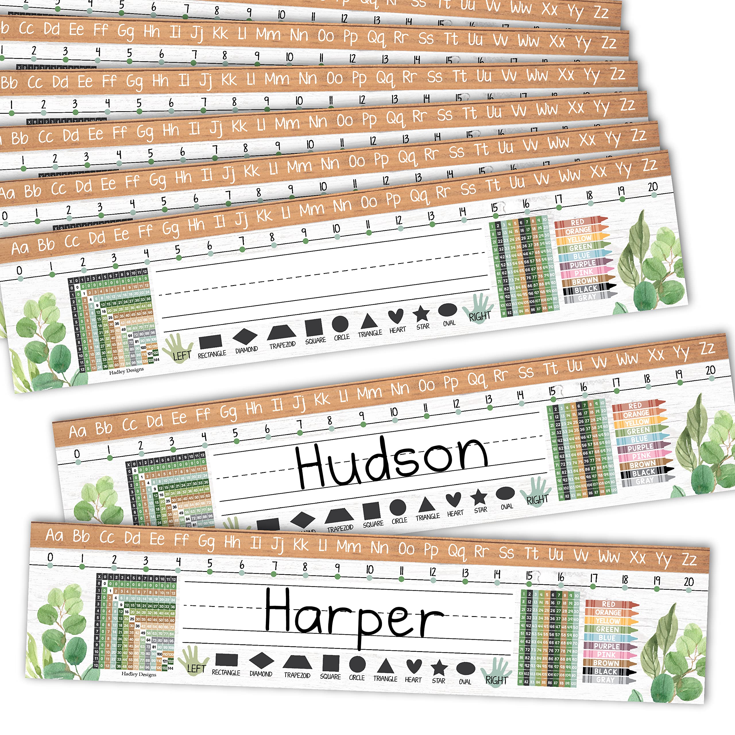 25 Farmhouse Teacher Name Plate For Desk Classroom - Name Tags ...