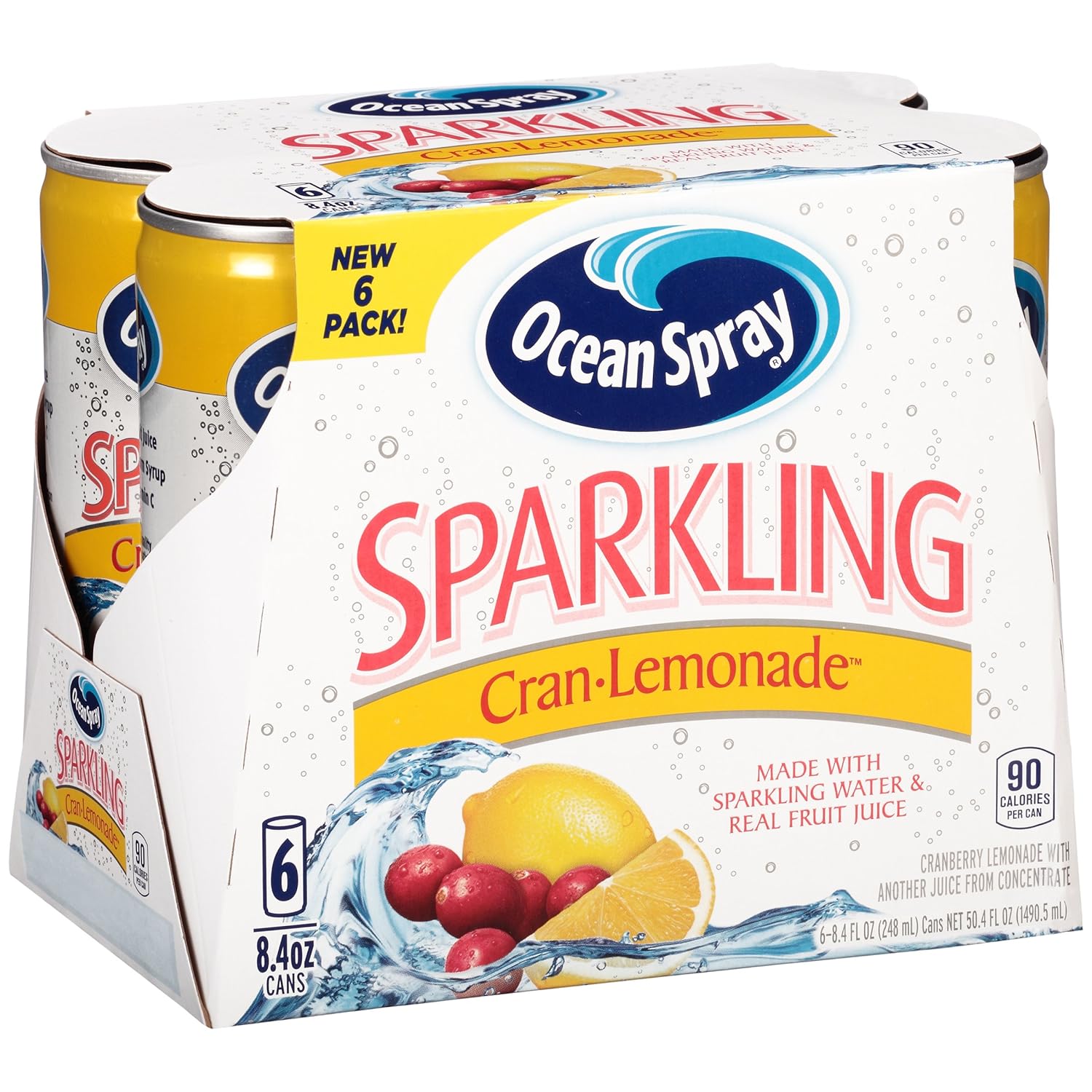 Amazon.com: Ocean Spray Sparkling Juice, Cranberry Lemonade, 8.4 Ounce: Prime Pantry