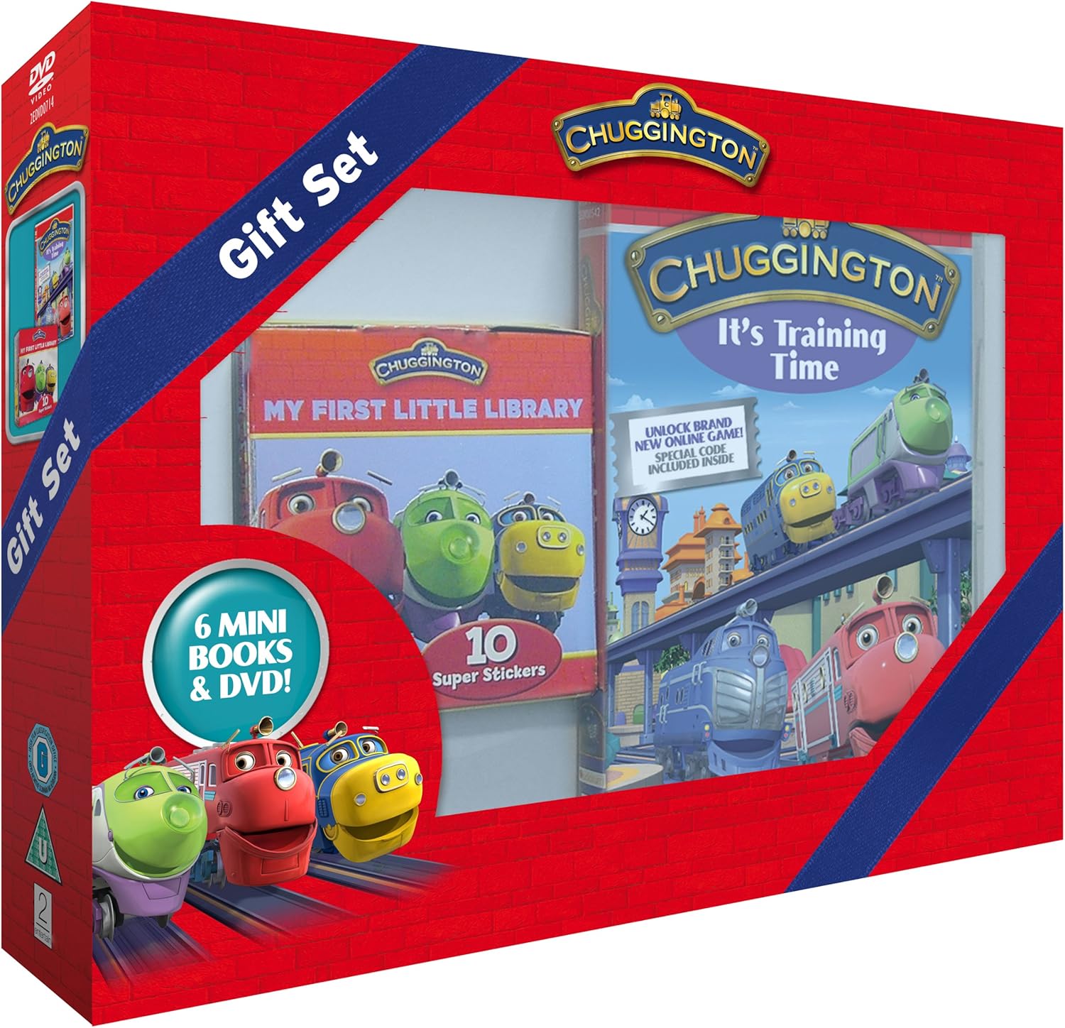 Chuggington Gift Set - It's Training Time 6 Mini Books + DVD: Amazon.co ...