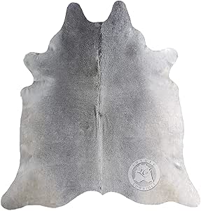 Amazon.com: Genuine Grey Cowhide Rug 6 x 8 f.t 180 x 240cm : Home & Kitchen