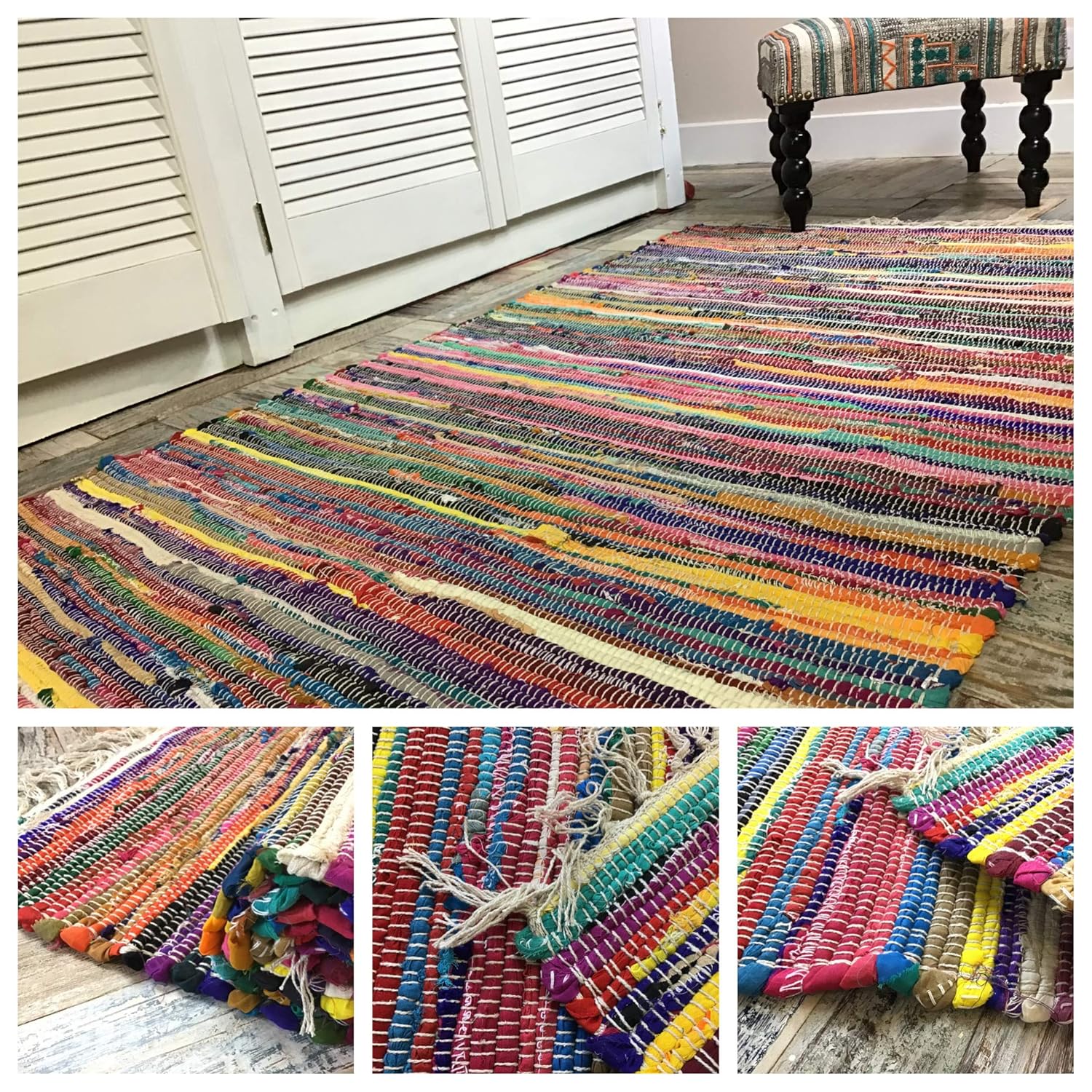 Second Nature Splendido tappeto multicolore in stile shabby chic ...