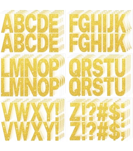 Classroom Decor Sets Yellow Glitter Bulletin Board Letters - Printable ...