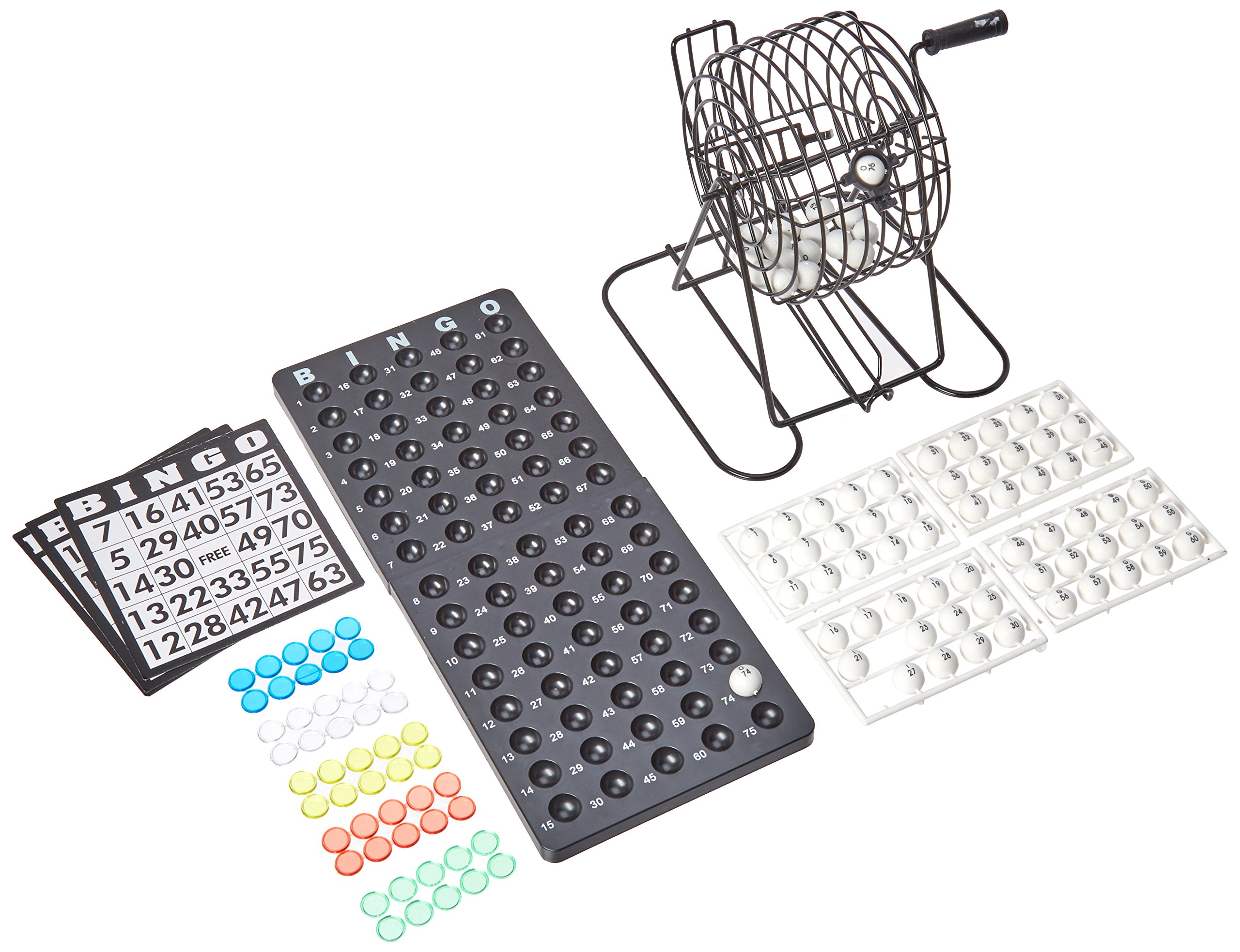 Trademark Innovations 18 Card Bingo Set With 75 Numbered Balls A Metal trademark-innovations-18-card-bingo-set-with-75-numbered-balls-a-metal