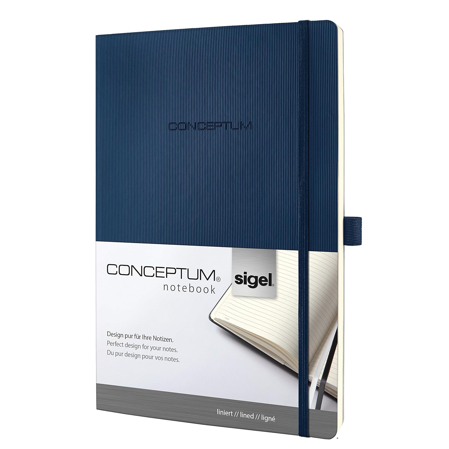 Sigel CONCEPTUM A4 Softcover Lined Notebook - Blue: Amazon.co.uk ...