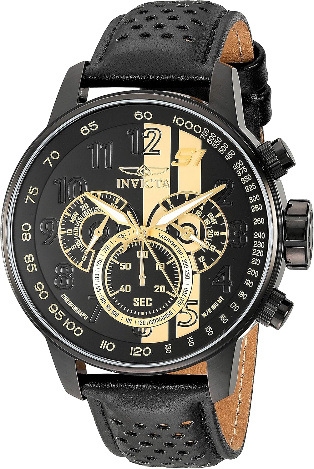 Invicta Men's 19289 S1 Rally Analog Display Japanese Quartz Black Watch ...