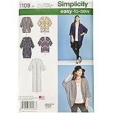 Amazon.com: Simplicity 8172 Easy to Sew Misses' Kimono Sewing Pattern ...