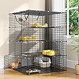 Amazon.com: YITAHOME 4 Tier Cat Cage Large Enclosures, Metal Cat House ...