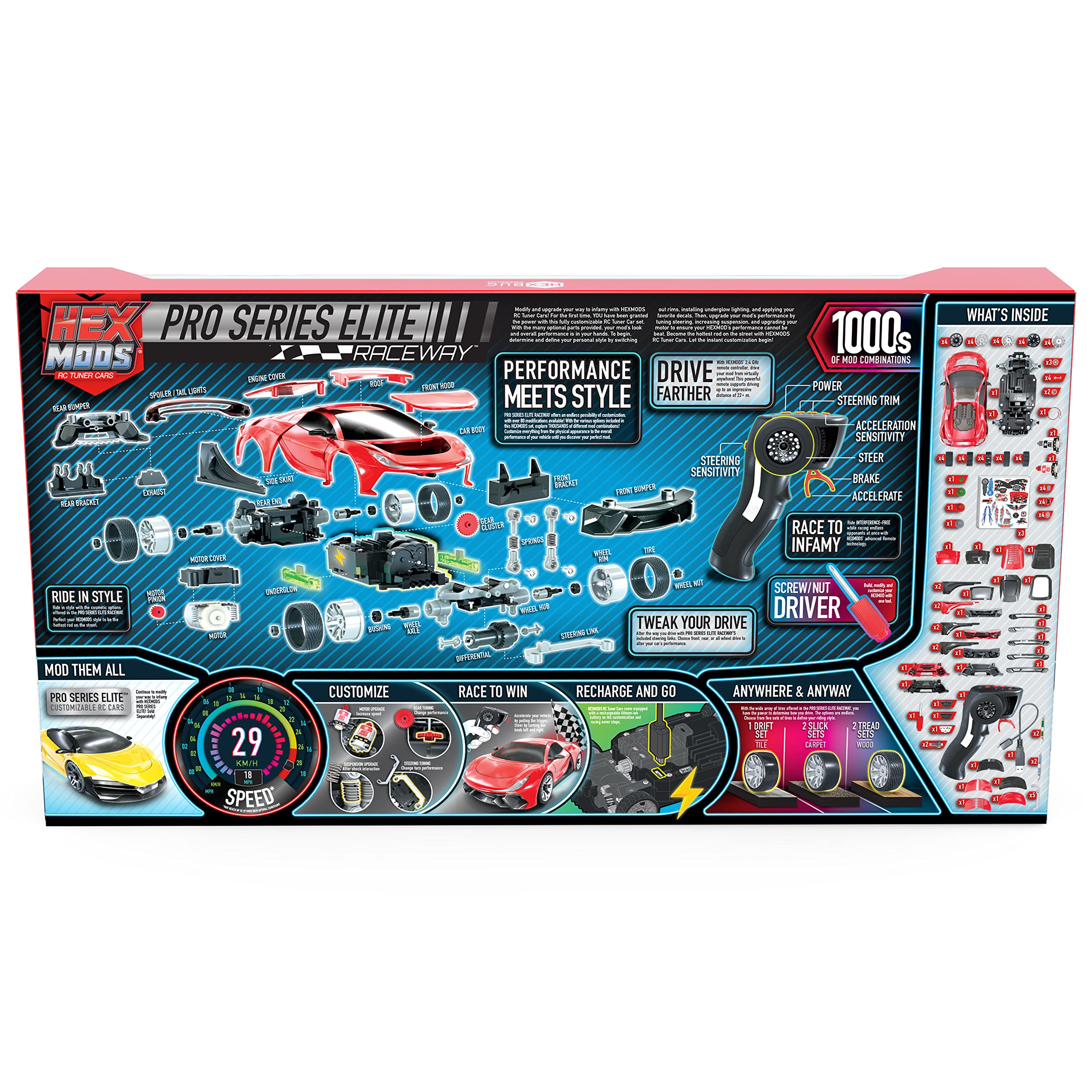 Mua HEXBUG HEXMODS Pro Series Elite Raceway, Rechargeable RC Car ...
