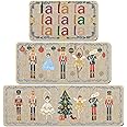 Amazon.com: Layhit 3 Pcs Watercolor Nutcrackers Merry Christmas ...