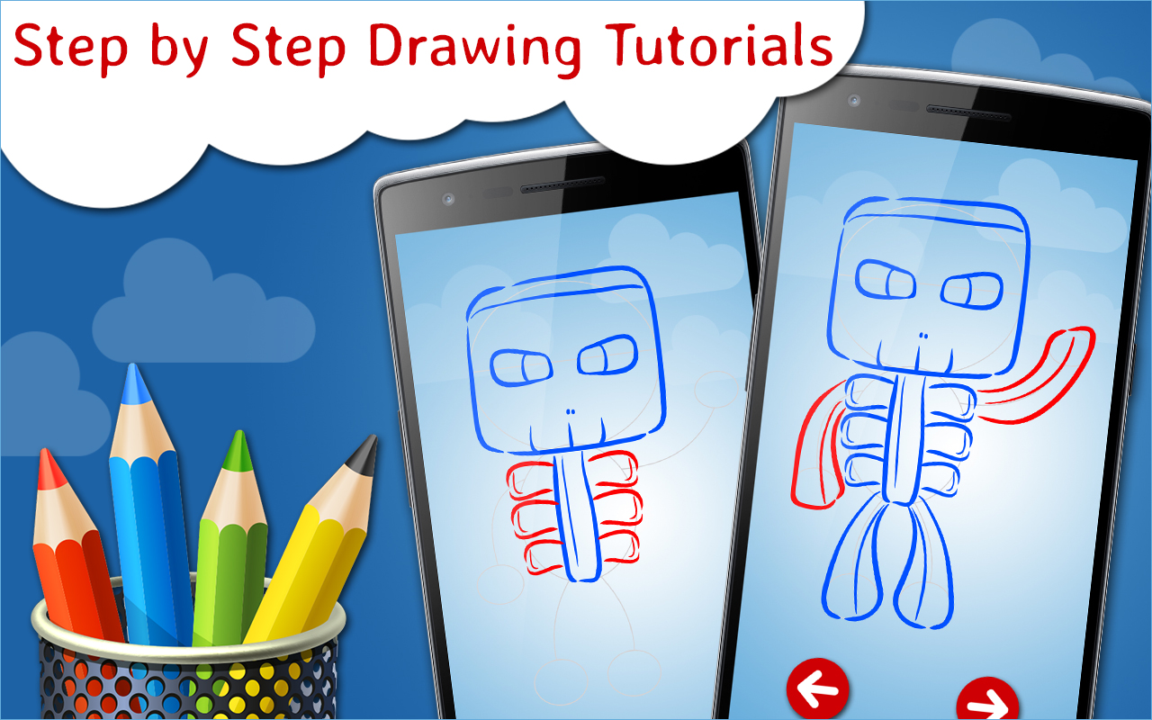 How to Draw Minecraft step by step Drawing App:Amazon.in:Appstore for ...