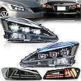 Amazon.com: VLAND LED Headlights and LED Tail lights Fit for Lexus IS250 IS350 IS22d 2006-2012 ...