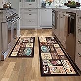 Amazon.com: JWXCBIM Coffee Kitchen Rug 2 Piece Set, Farmhouse Style ...