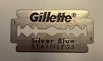 Amazon.com: 50 Silver Blue Double Edge Razor Stainless Blades Made in ...