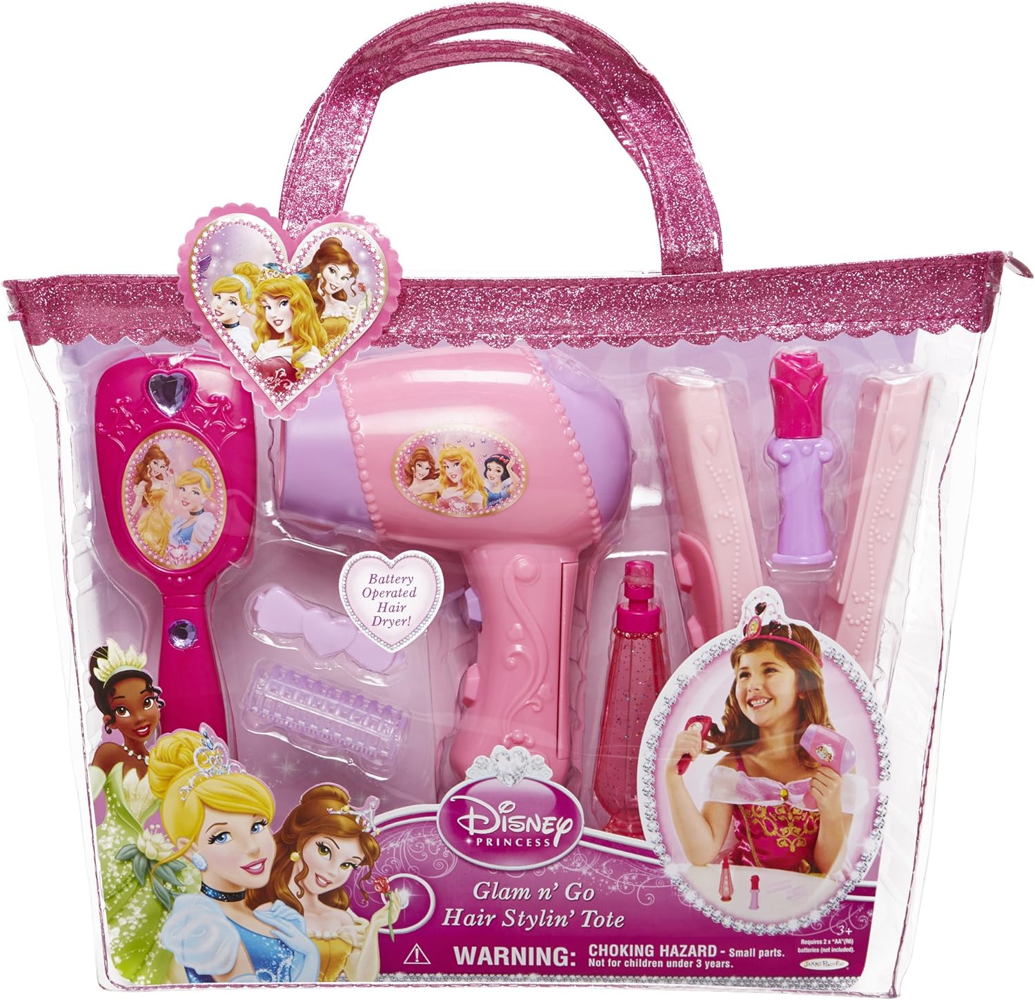Amazon.com: Disney Princess Glam Hair Stylin' Tote: Toys & Games