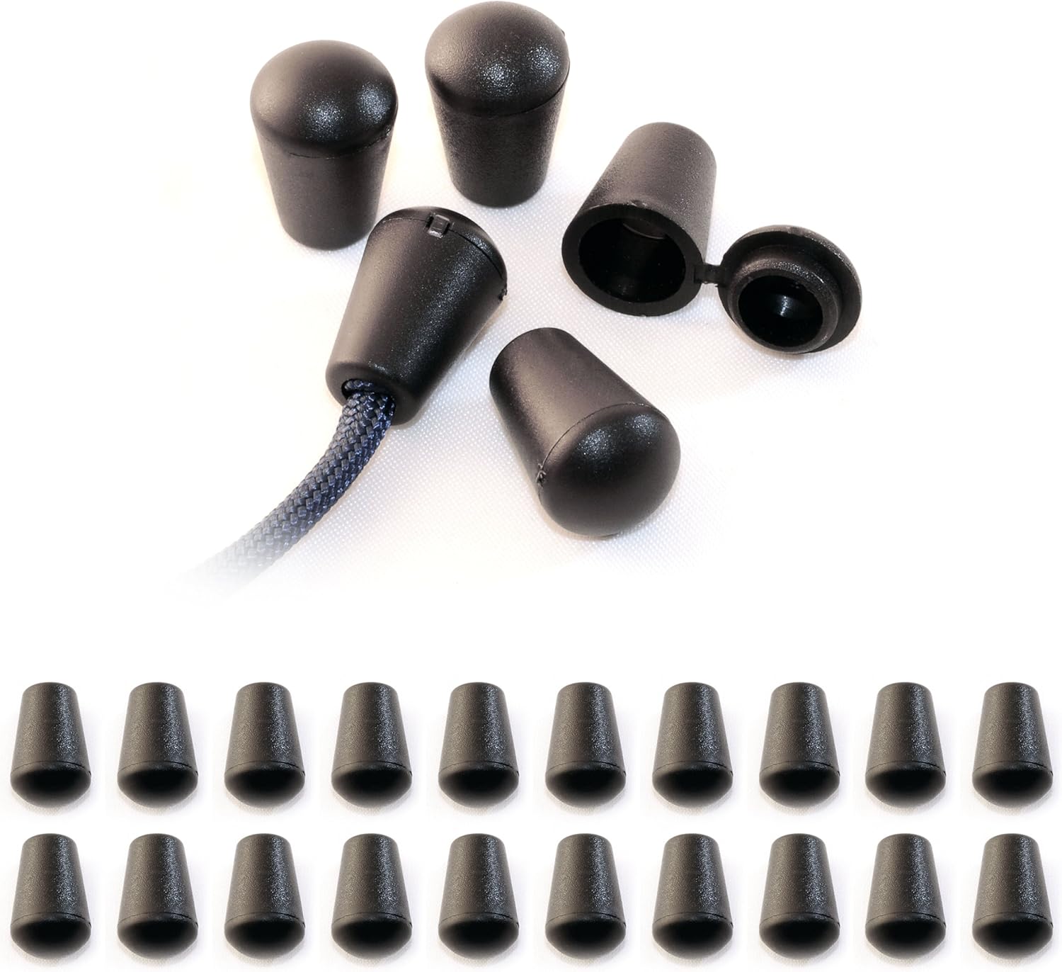 Set of 20Ã‚Â End Caps/End Caps/End Plugs Plastic 17Ã‚Â mm x 12Ã‚Â mm ...