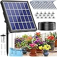 Amazon.com : Antfraer Solar Drip Irrigation System, Solar Automatic Watering System with 2200mAh ...