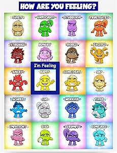 Amazon.com: Magnet Feelings Poster for Kids - Emotions Management Chart ...