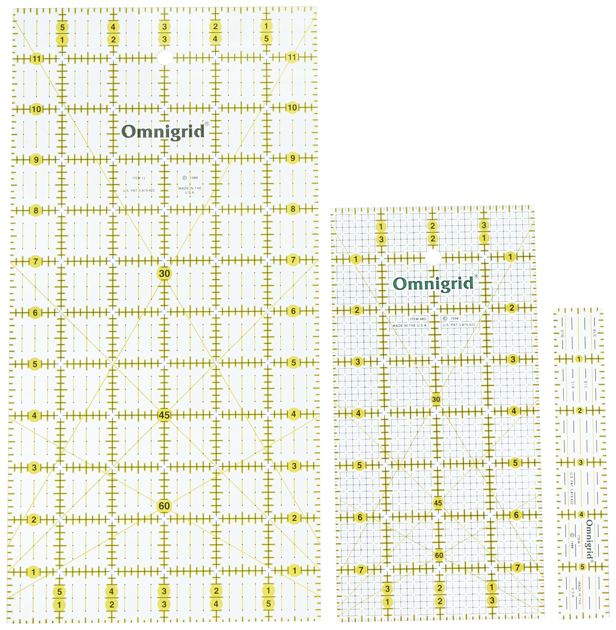 해외직구전문 쇼핑365 Omnigrid Ruler Value Pack, 3 Sizes: R1, R12, R48G, Basics