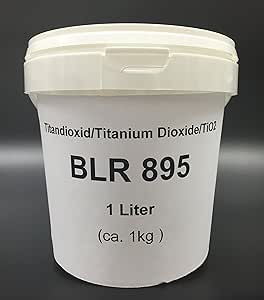 1 l dióxido de titanio BLR 895 Titan Blanco, TIO2 Color Blanco, ácido ...