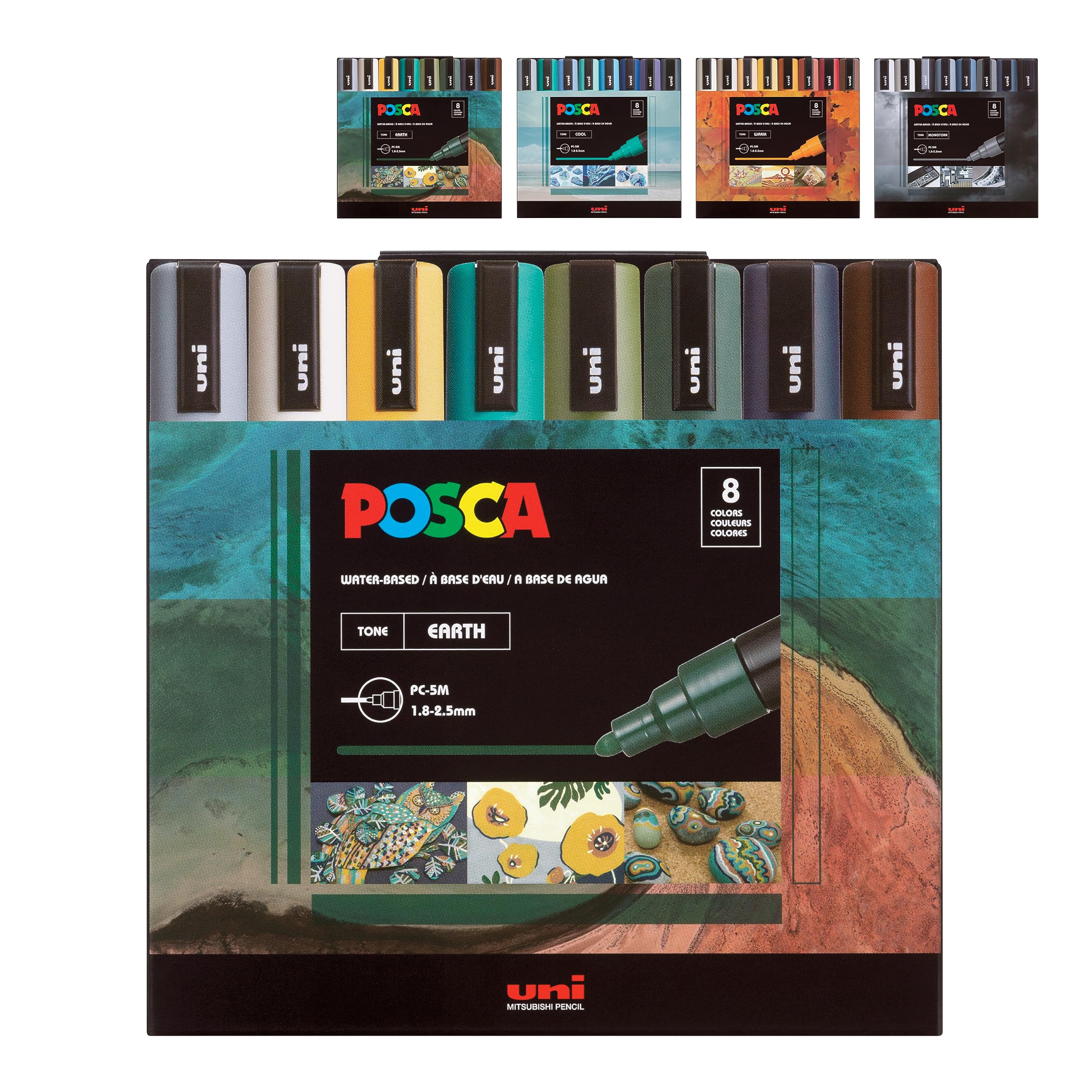 Mua Markers Color Tones Set, Acrylic Paint Pens with Reversible Tips ...