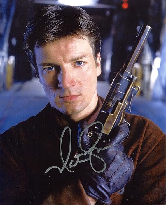 Nathan Fillion Signed/Autographed 8x10 glossy Firefly Photo. Includes ...