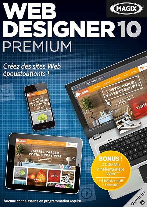 MAGIX Web Designer 10 Premium [Téléchargement]: Amazon.fr: Logiciels