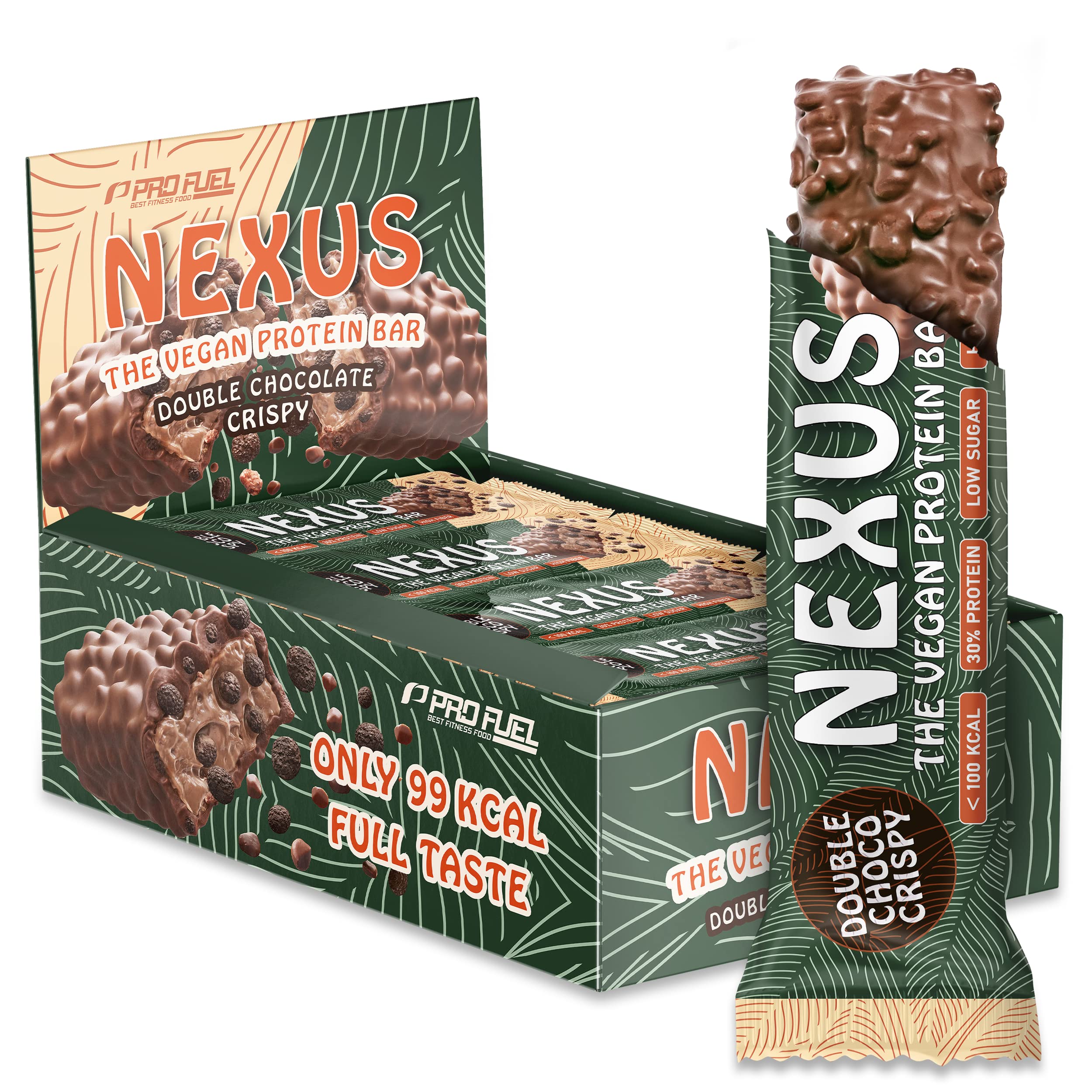 Mua Protein Bar Vegan Double Chocolate Crispy 12 x Nexus Protein Bar ...