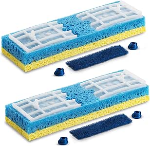 Amazon.com: Quickie Sponge Mop Refill Type S [Set of 2] Sponge Mop Head Replacement - Quickie ...