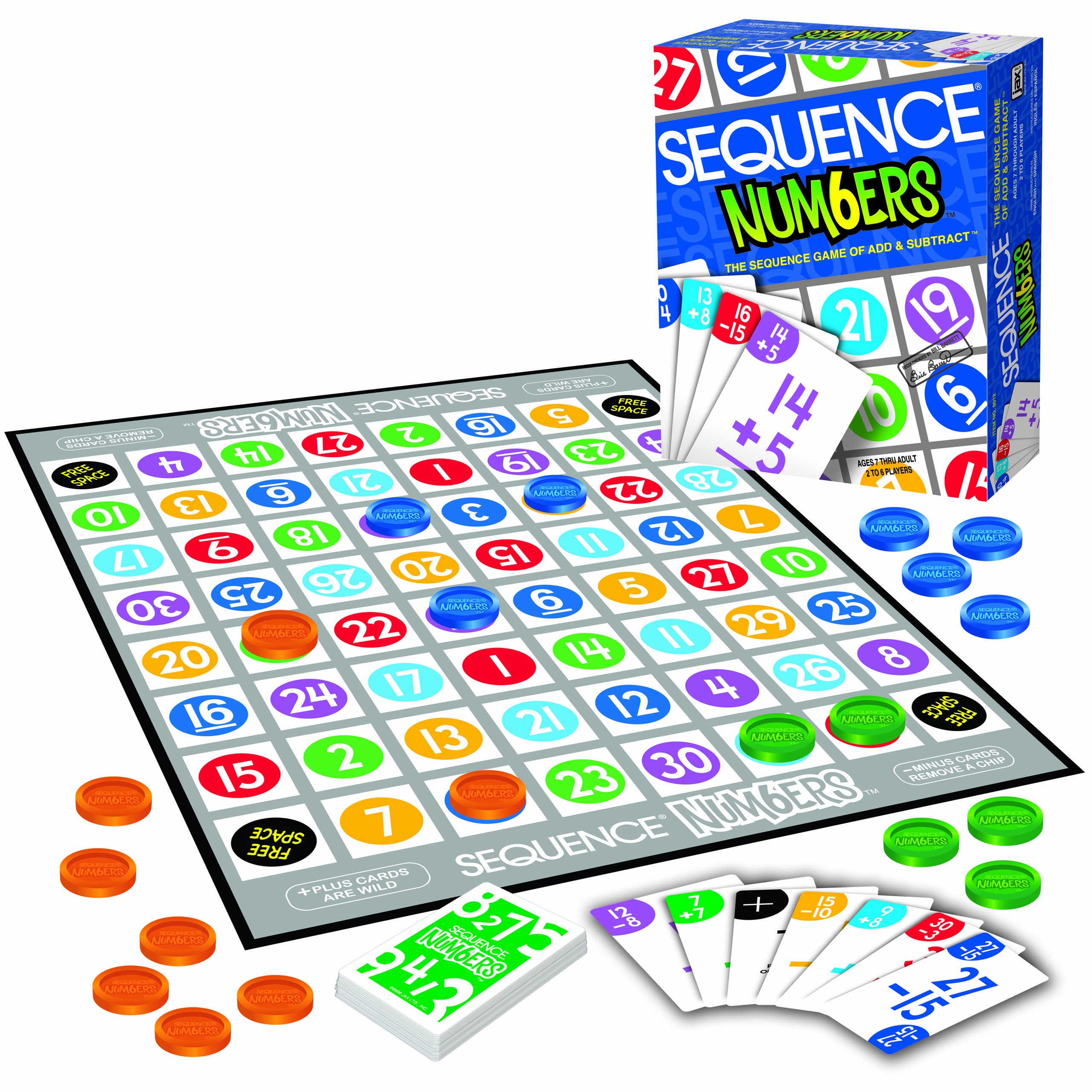 SEQUENCE Numbers By Jax The SEQUENCE Game Of Add Subtract Buy