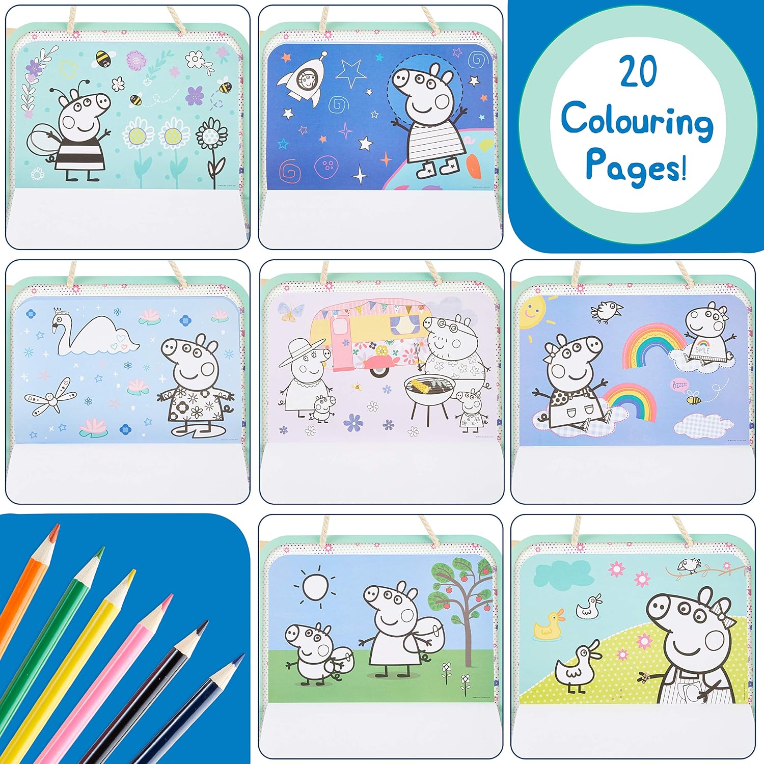Peppa Pig Colouring Pad with Stamps – BigaMart