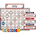 Amazon.com: Teacher Created Resources Nautical Calendar Bulletin Board ...