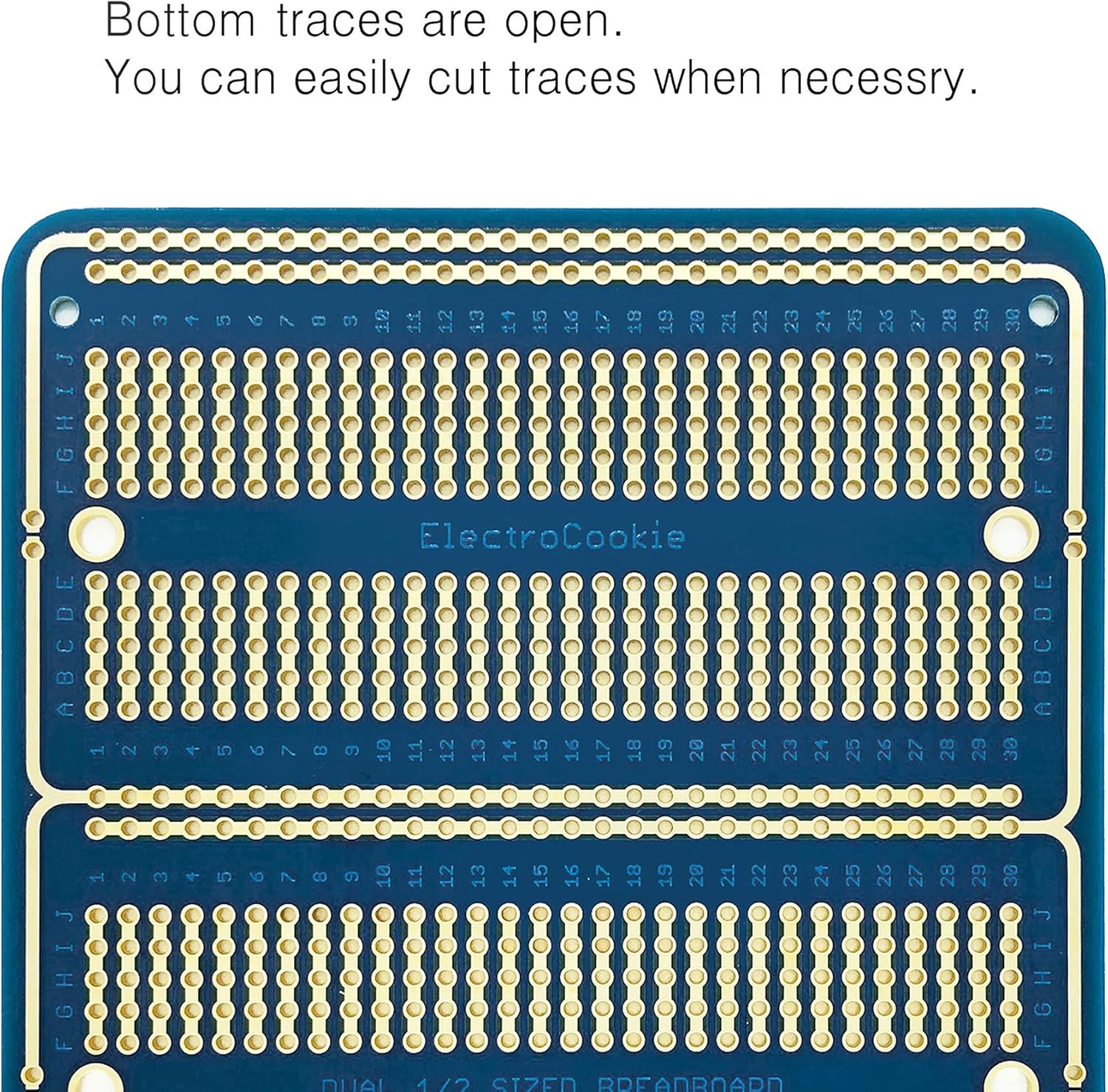 Solderable Breadboard PCB Double Column Board for Arduino and ...