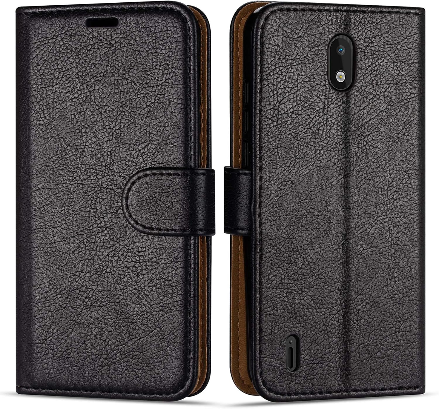 Case Collection Premium Leather Folio Cover for Nokia: Amazon.co.uk ...