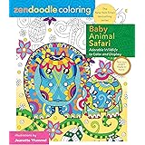 Amazon.com: Zendoodle Coloring: Baby Zoo Animals: Cute, Exotic Friends ...