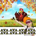 Amazon.com: HRENCY Pin The Hat on The Turkey Game Thanksgiving Party ...