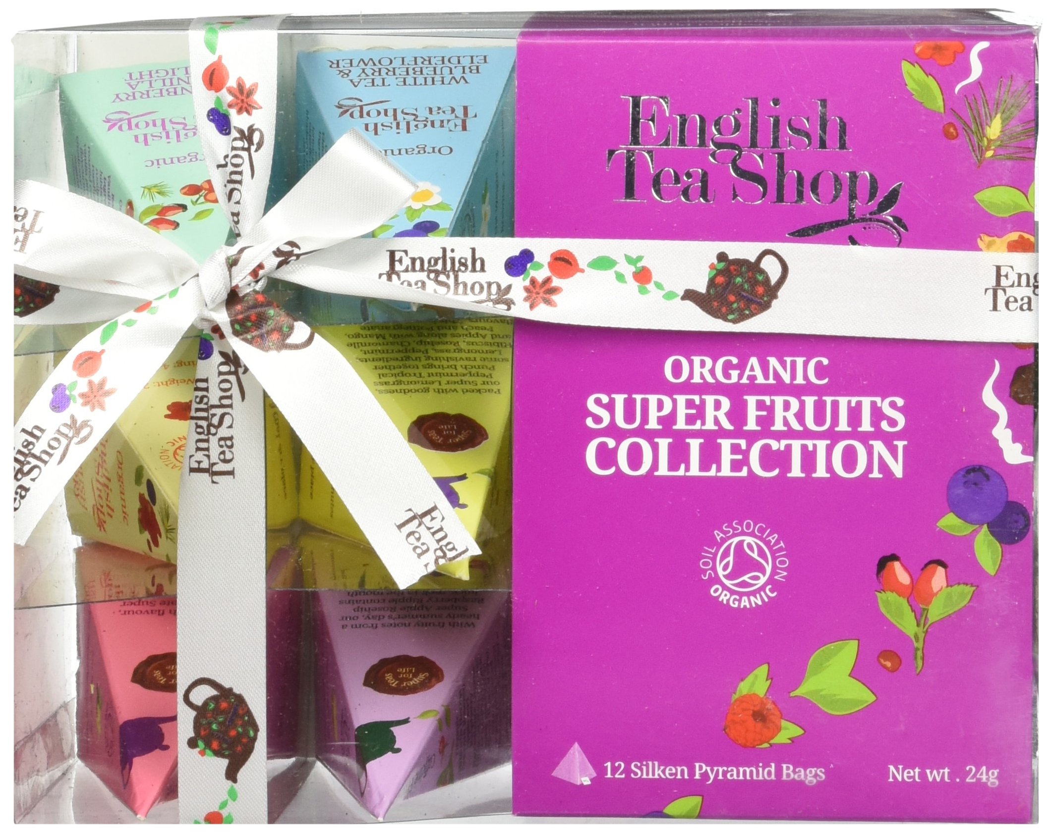 Amazon.com : English Tea Shop Collection Pyramid, Wellness Tea, 24 Gram ...